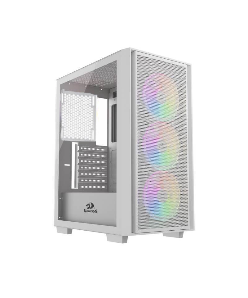 BOITIER GAMER - REDRAGON PAKTIS 3 WHITE | Tunisie