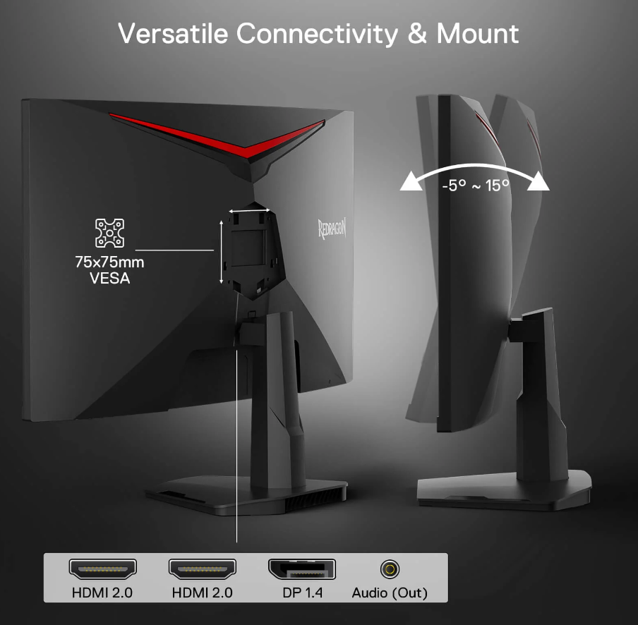 Ecran Gamer - REDRAGON CORAL 27" 180Hz VA CURVED QHD 2K | Tunisie